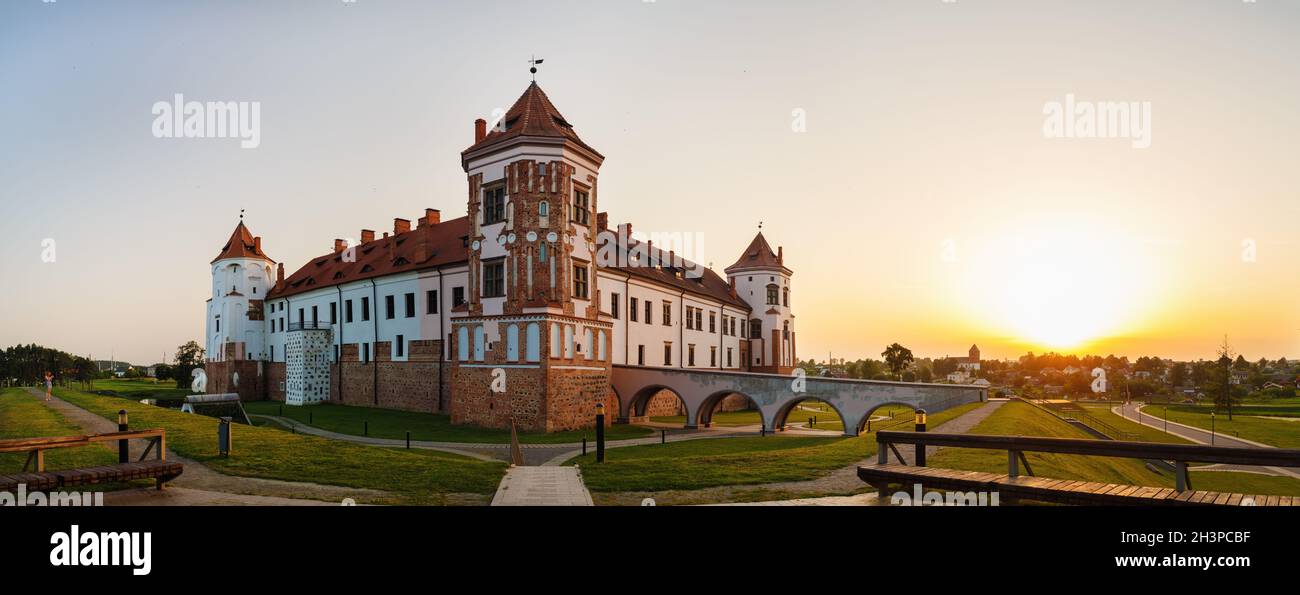 Castle and sunset Stock Photo - Alamy