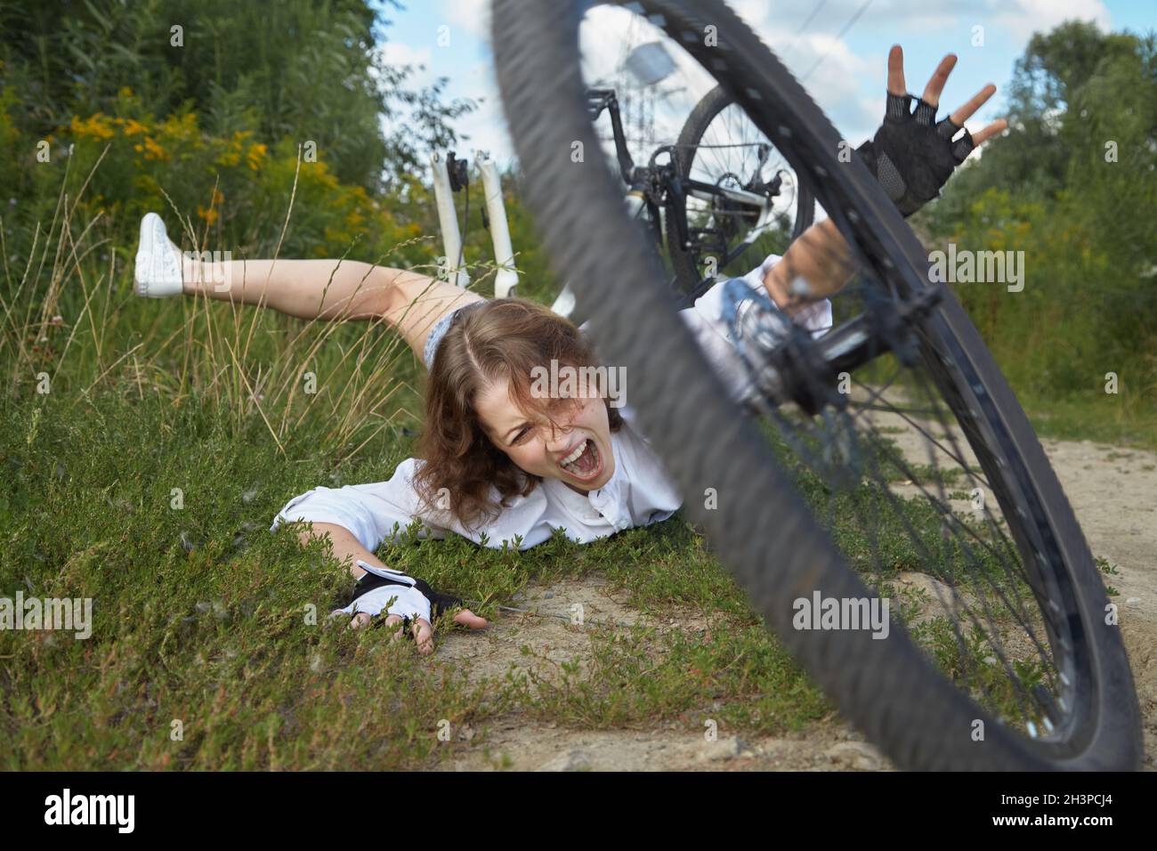 Falling cycle hi-res stock photography and images - Alamy