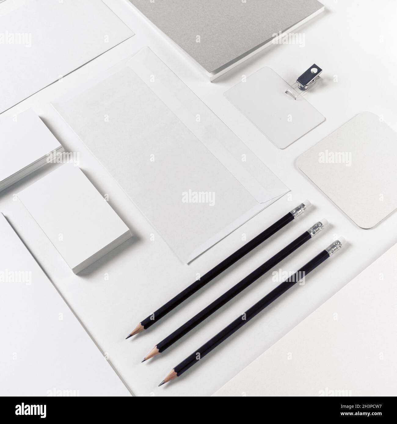 Blank stationery template Stock Photo - Alamy