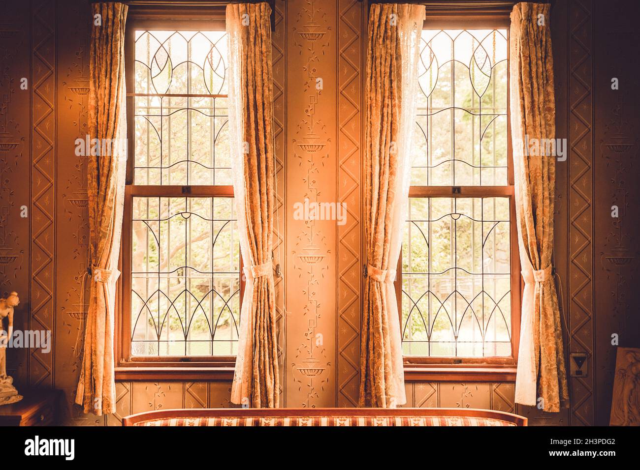 Image of retro window of European-style building Stock Photo - Alamy