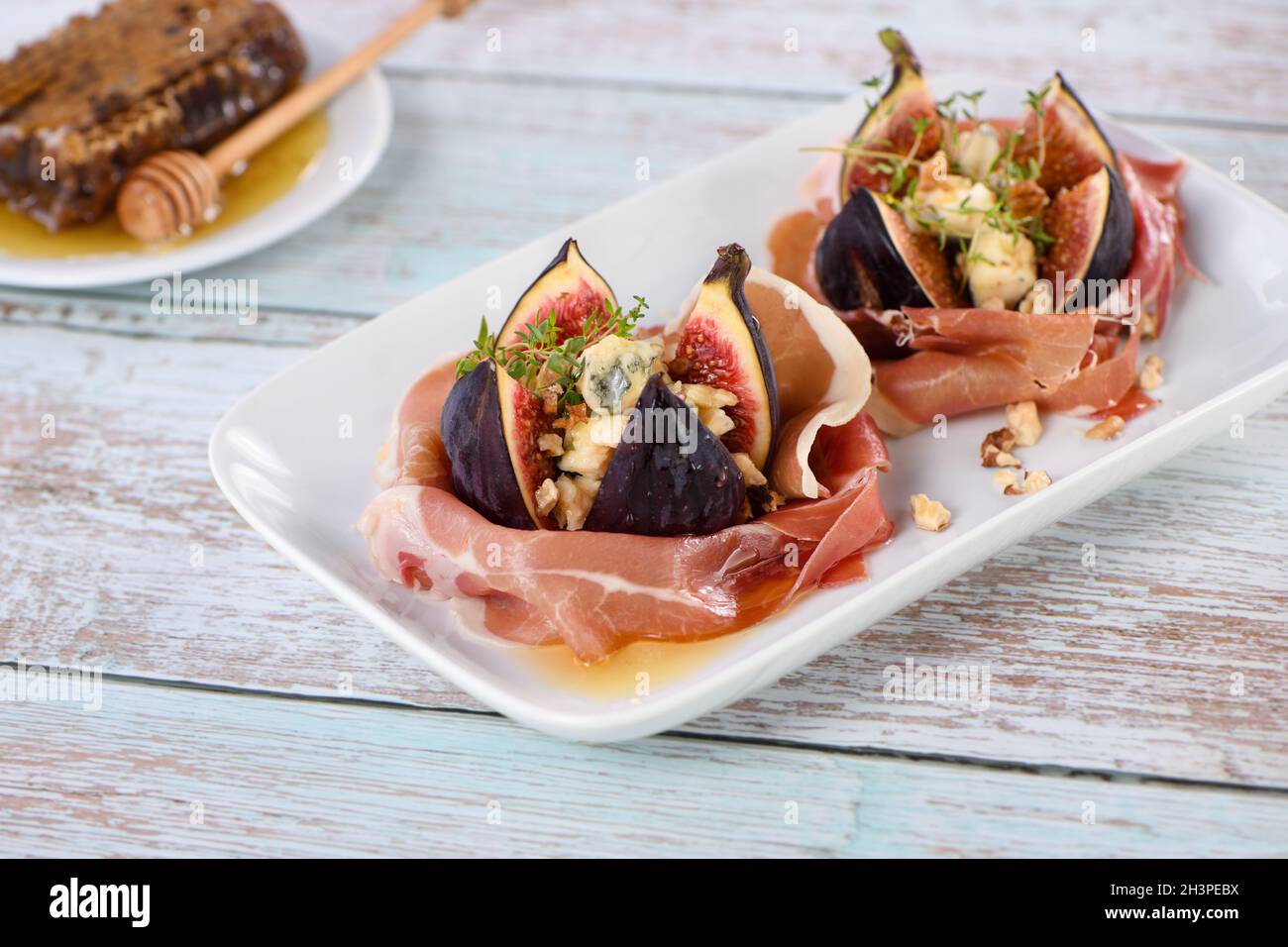 Figs stuffed cheese ham hi-res stock photography and images - Alamy