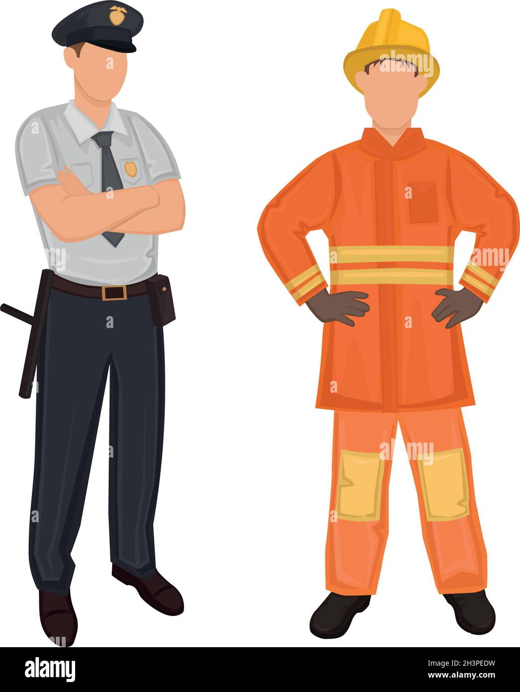 Group of people working professions on a white background - Vector ...