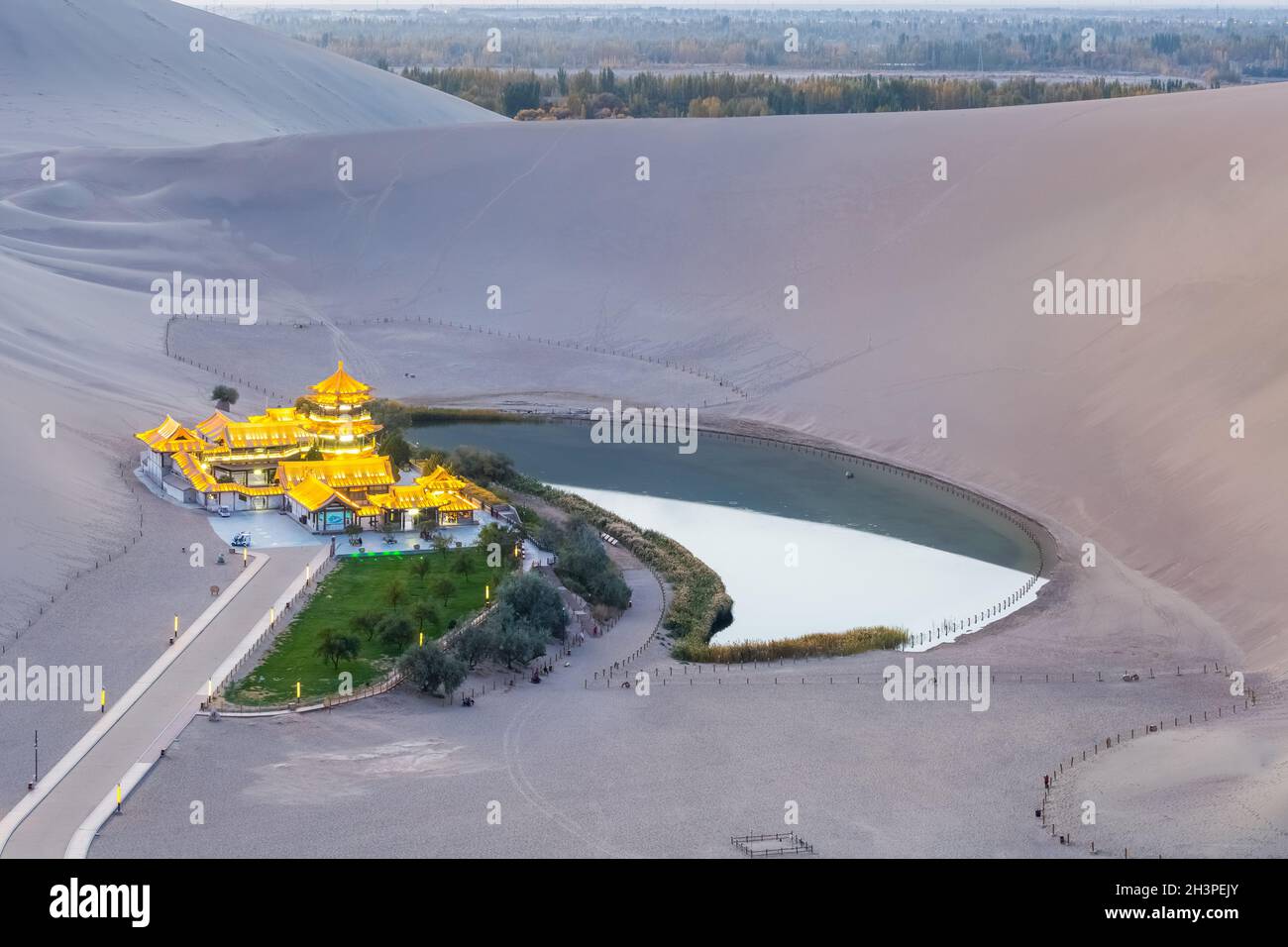 Beautiful sunset moon in hi-res stock photography and images - Alamy
