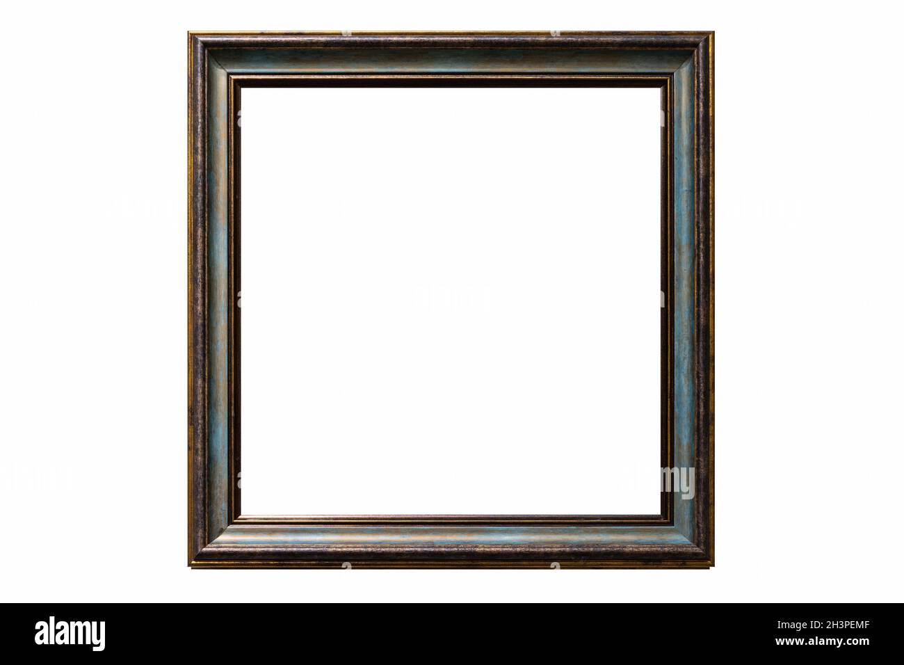 Retro golden edge picture frame isolated Stock Photo - Alamy