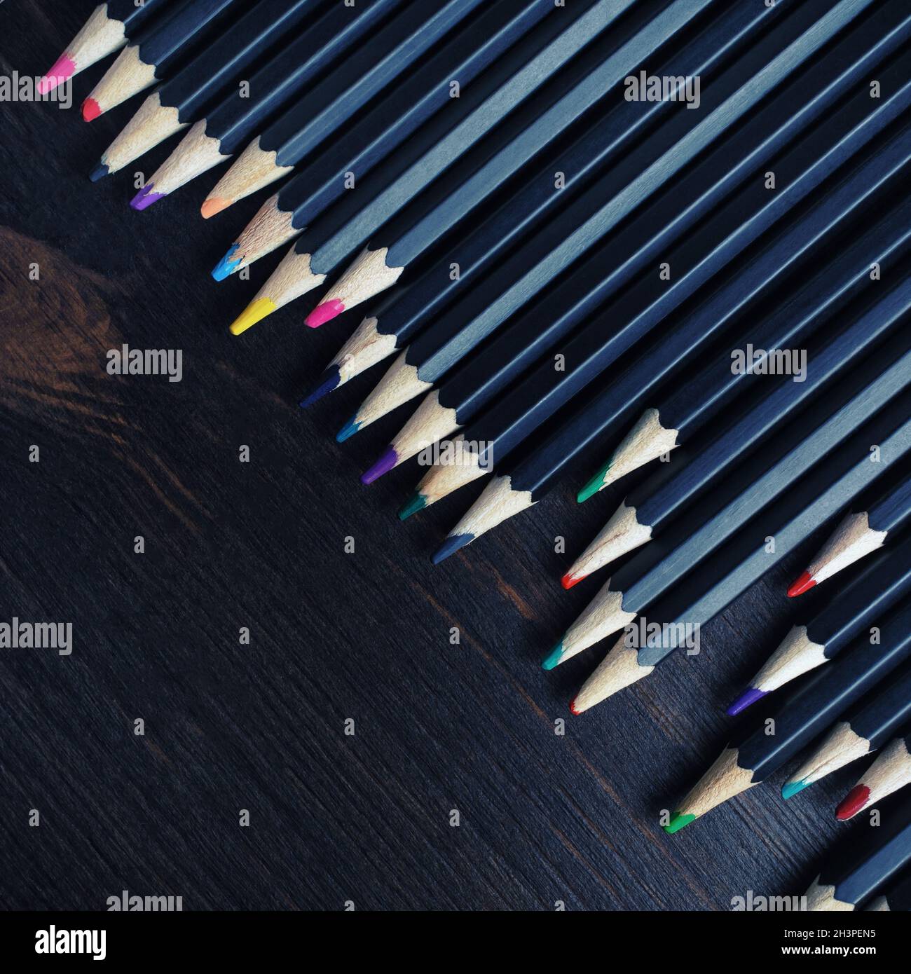 Graphite and colored crayon hi-res stock photography and images - Alamy