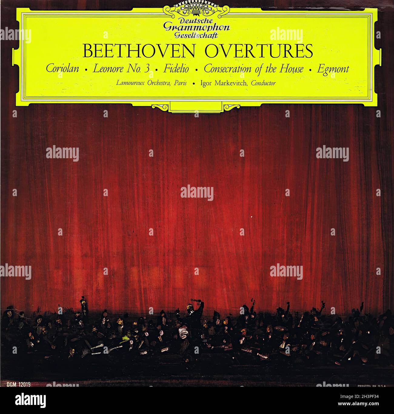 Beethoven Overtures Markevitch DGG Tulips - Classical Music Vintage Vinyl Record Stock Photo - Alamy