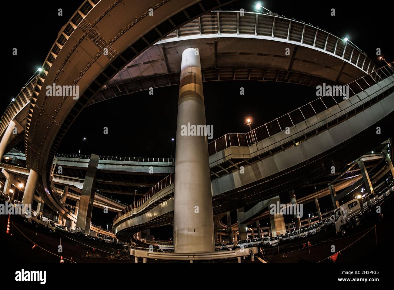 Bayshore Route Daikoku Junction (Tsurumi-ku, Yokohama City Stock Photo ...