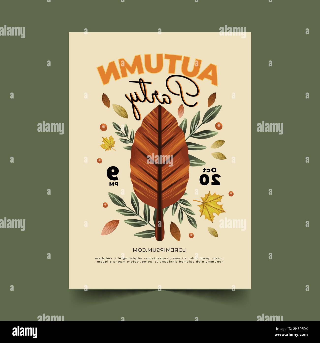 Vertical seasonal layout Cut Out Stock Images & Pictures - Alamy