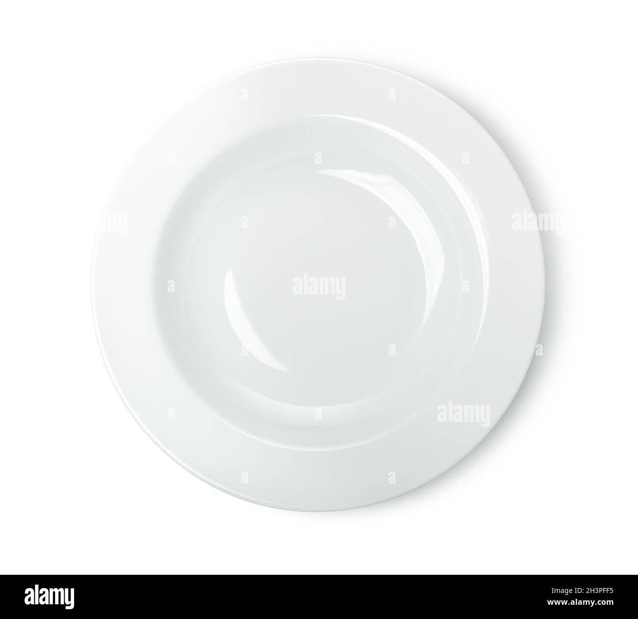 Round ceramic plate Stock Photo - Alamy