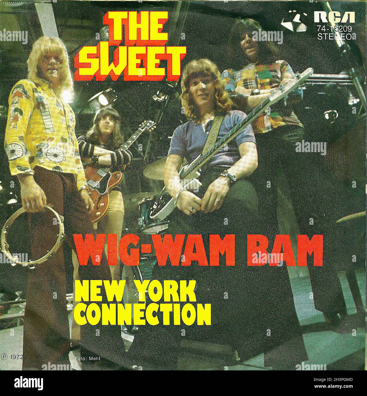 Vintage Vinyl Recording - Sweet,The - Wig Wam Bam - D - 1972 Stock ...