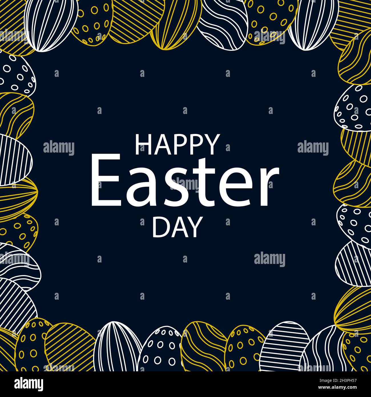 Dark Easter background with congratulations for the Easter holiday ...