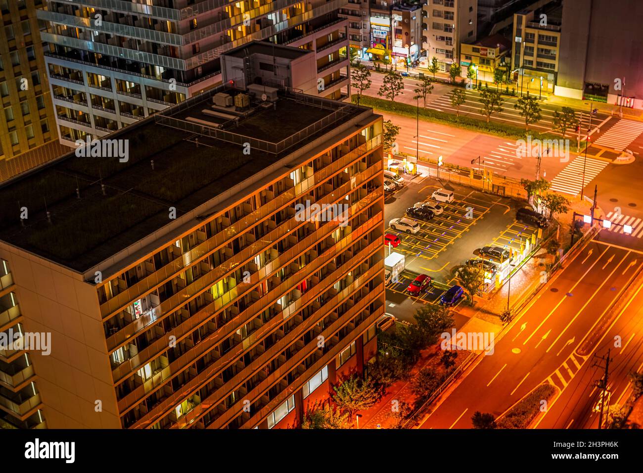 Image of Tokyo Toyosu of the road Stock Photo - Alamy