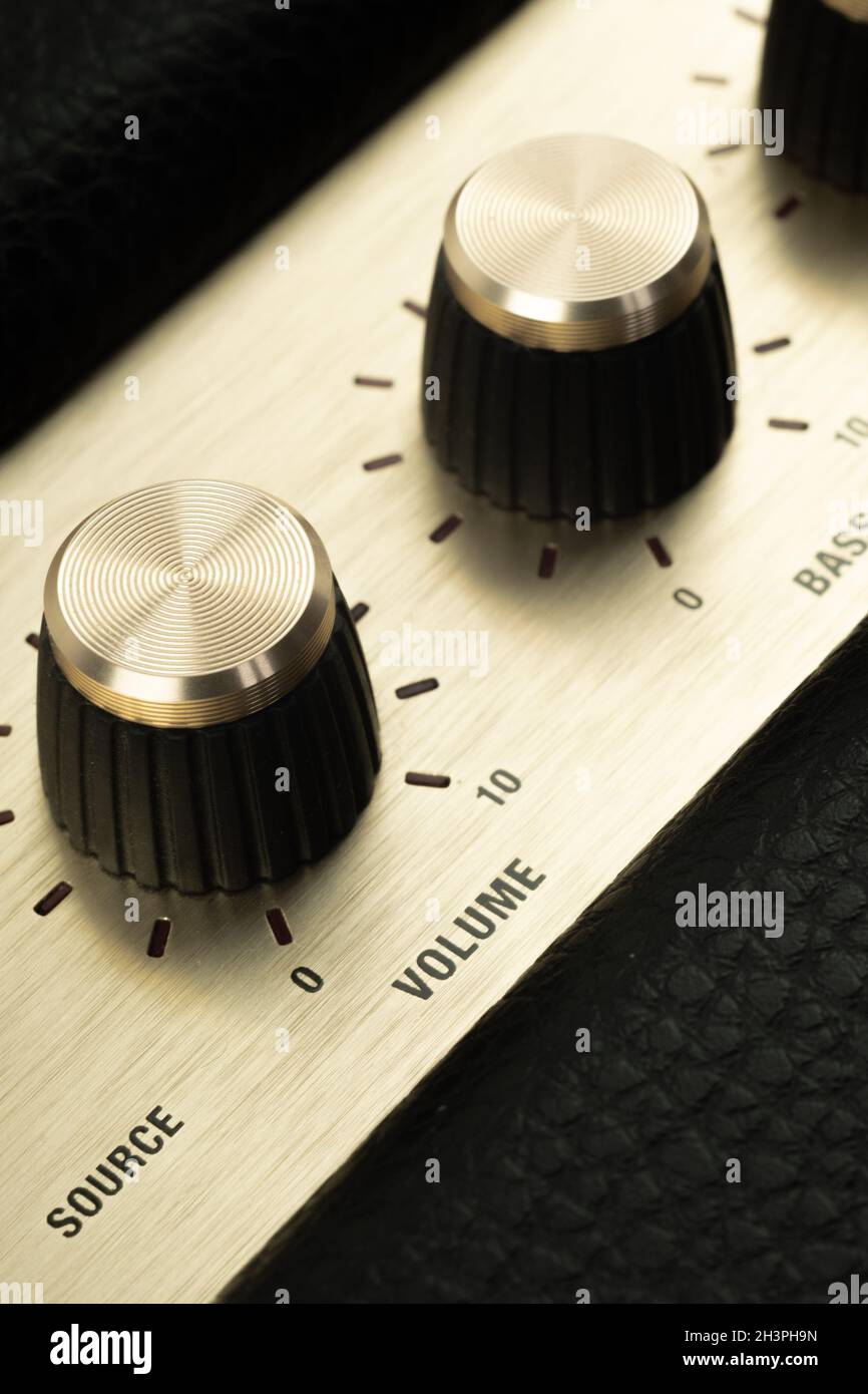 Retro and vintage speaker for music Stock Photo - Alamy