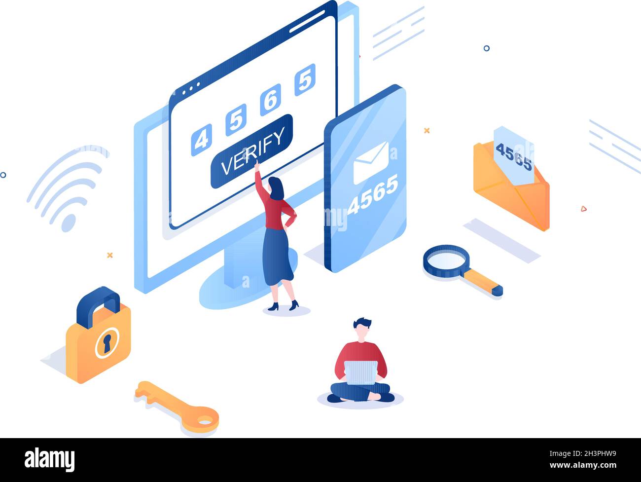 2fa Two Steps Authentication Password Secure Notice Login Verification