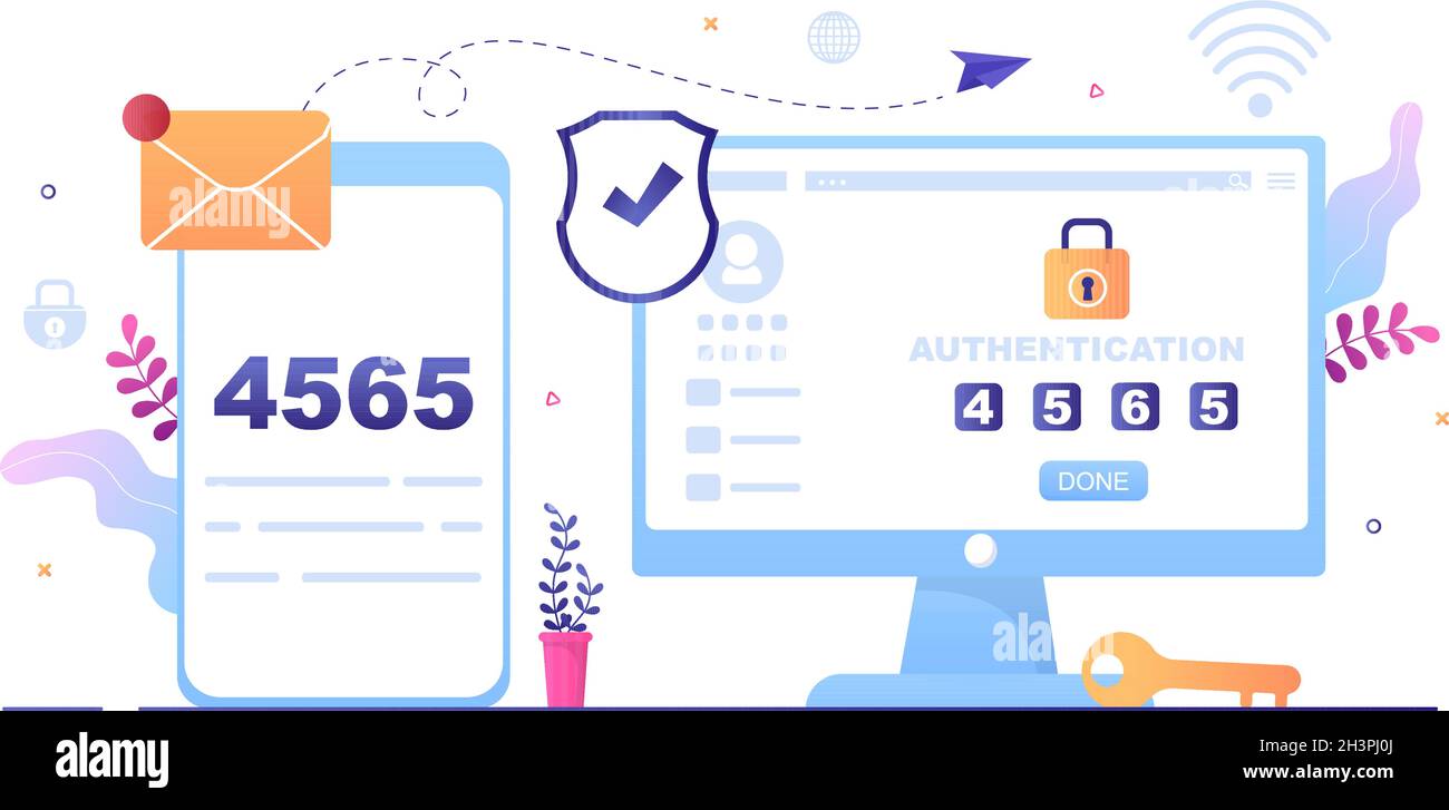 2fa vector vectors hi-res stock photography and images - Alamy