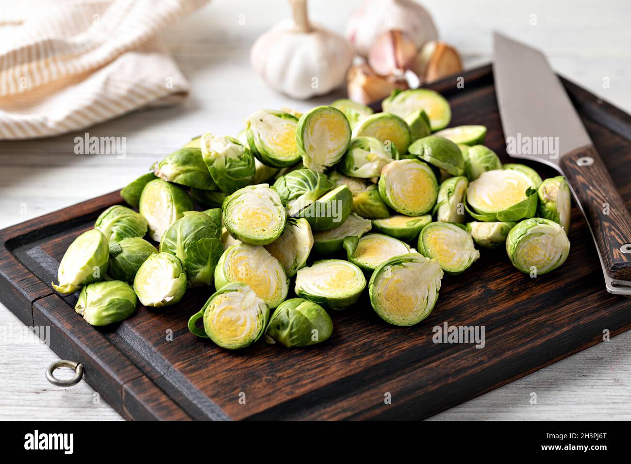Fresh Brussels sprouts Stock Photo - Alamy
