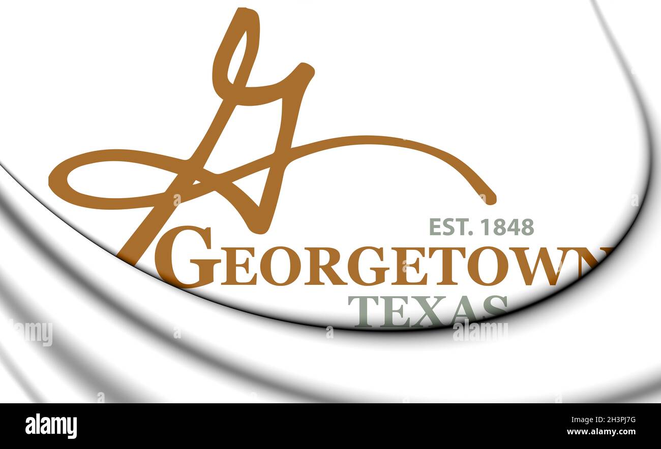 3D Emblem of Georgetown (Texas), USA. 3D Illustration Stock Photo - Alamy