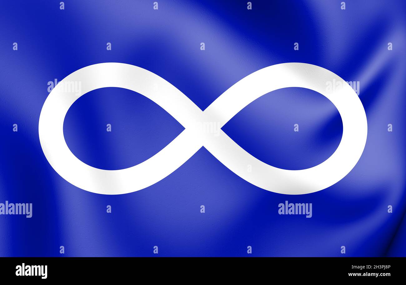 3D Metis Flag. 3D Illustration Stock Photo - Alamy