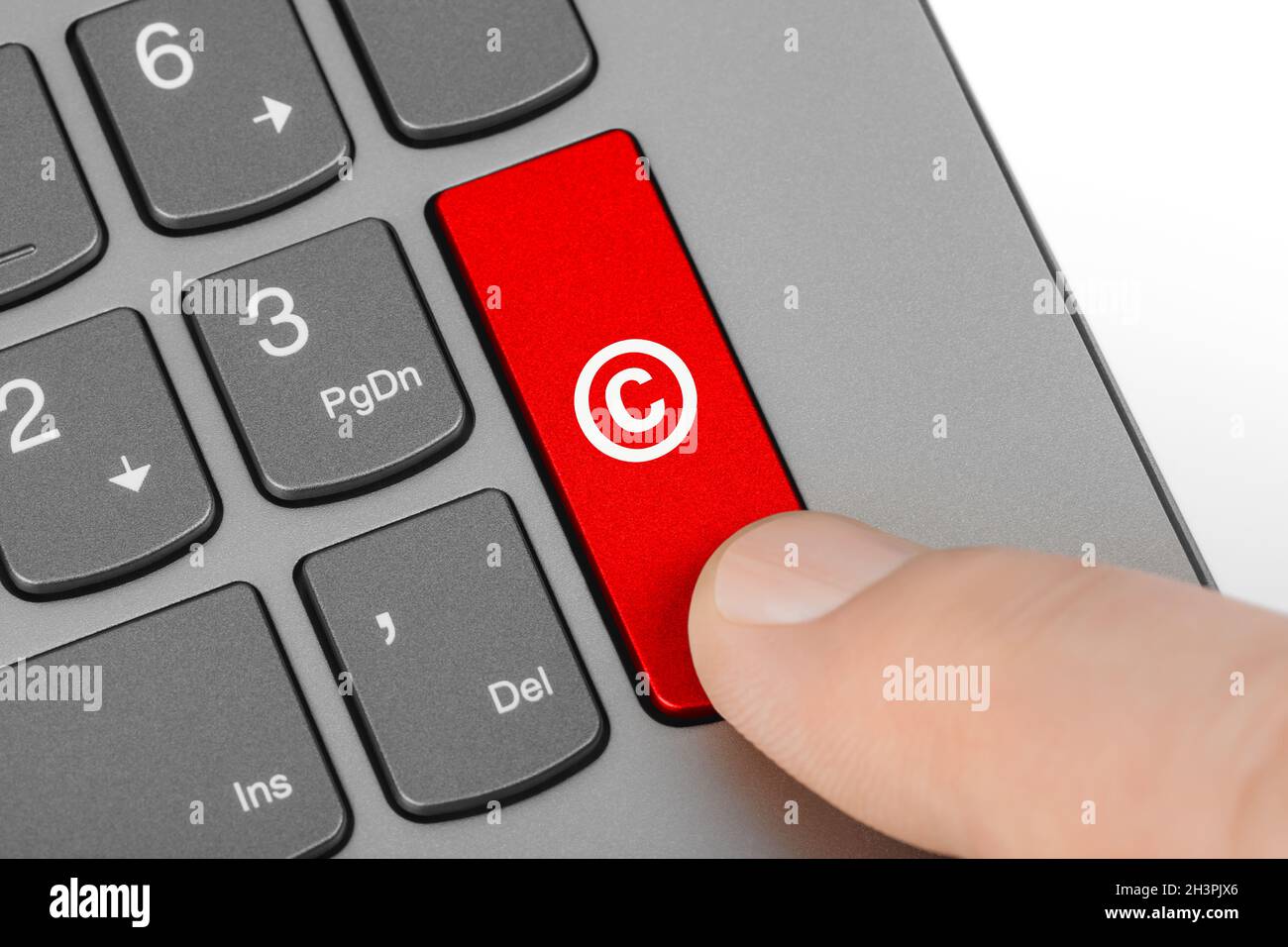 Computer keyboard with Copyright symbol Stock Photo - Alamy