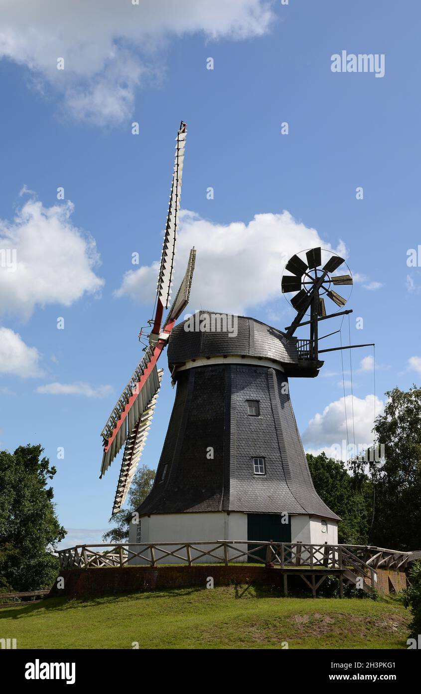Windmill in Worpswede Stock Photo - Alamy