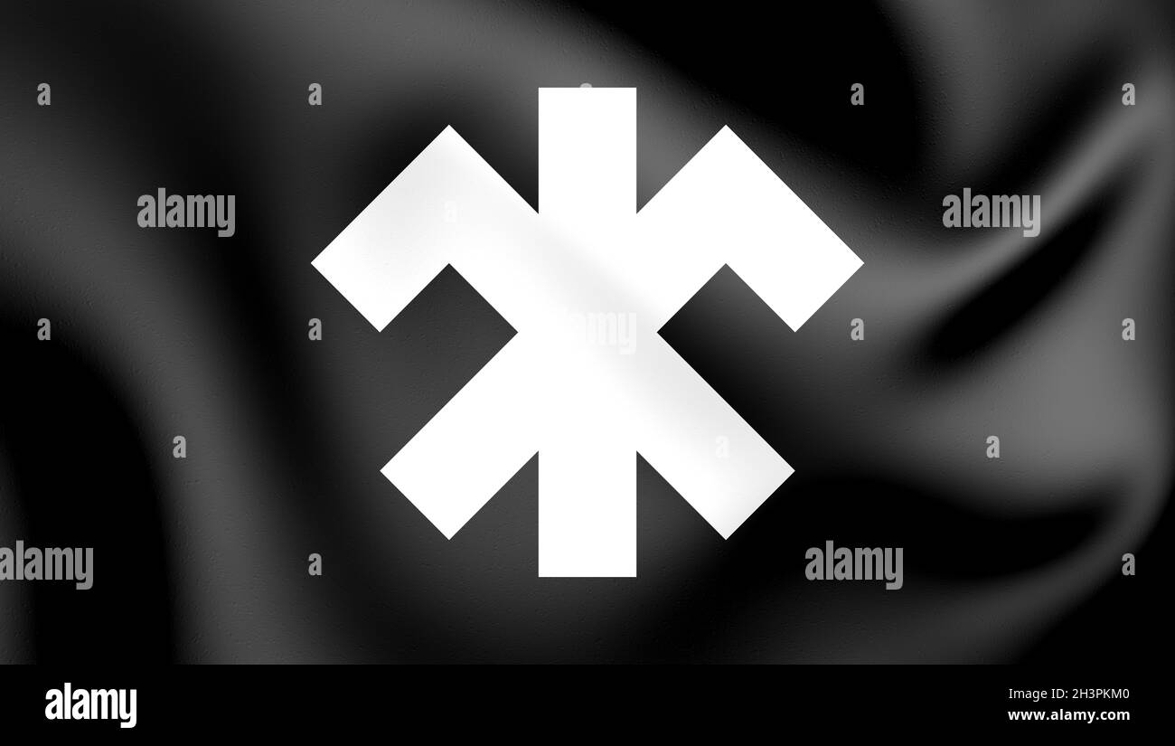 3D Flag of Free Wales Army. 3D Illustration Stock Photo - Alamy