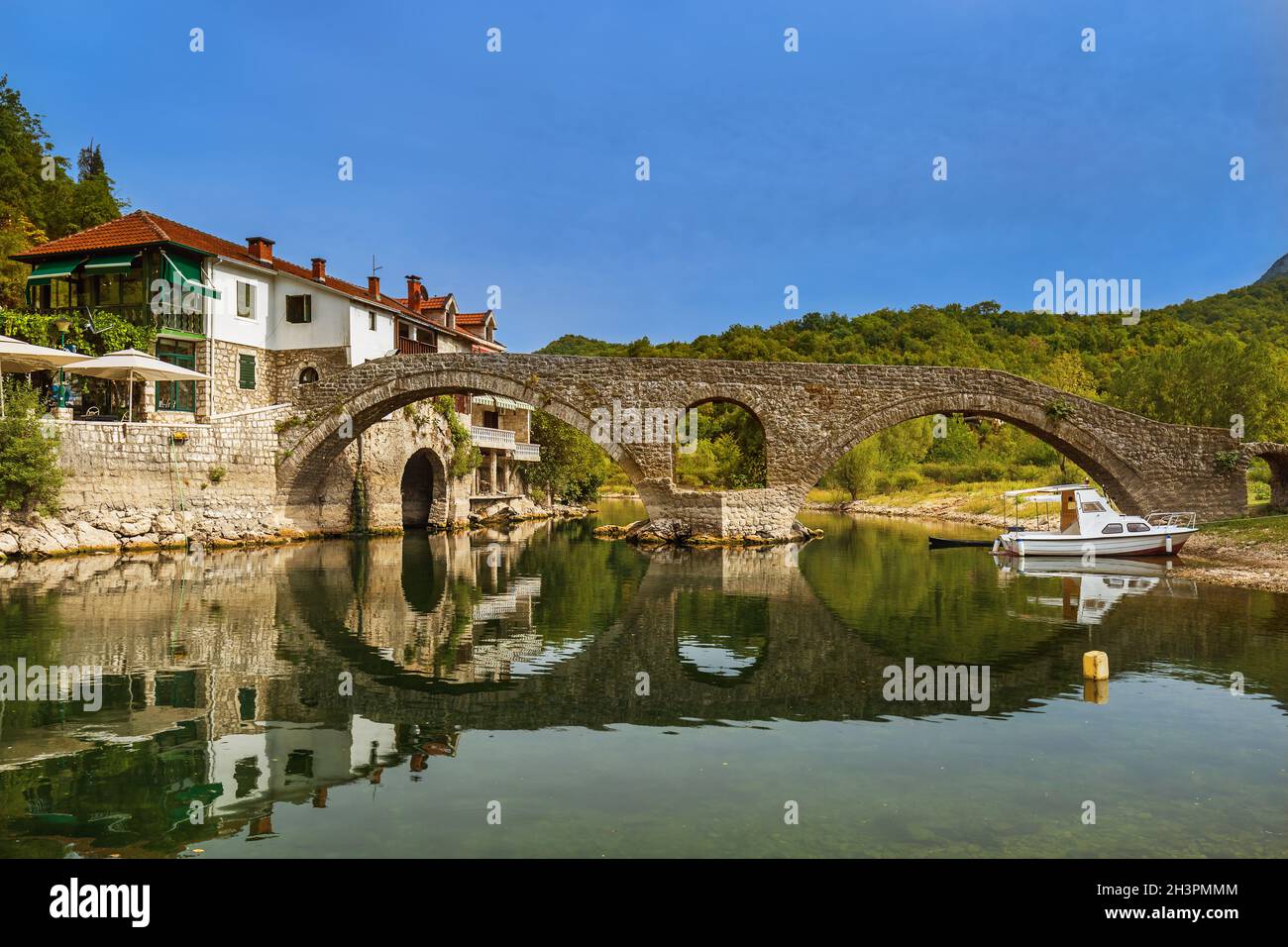 Old Bridge in Rijeka Crnojevica River near Skadar Lake - Montenegro Stock Photo - Alamy