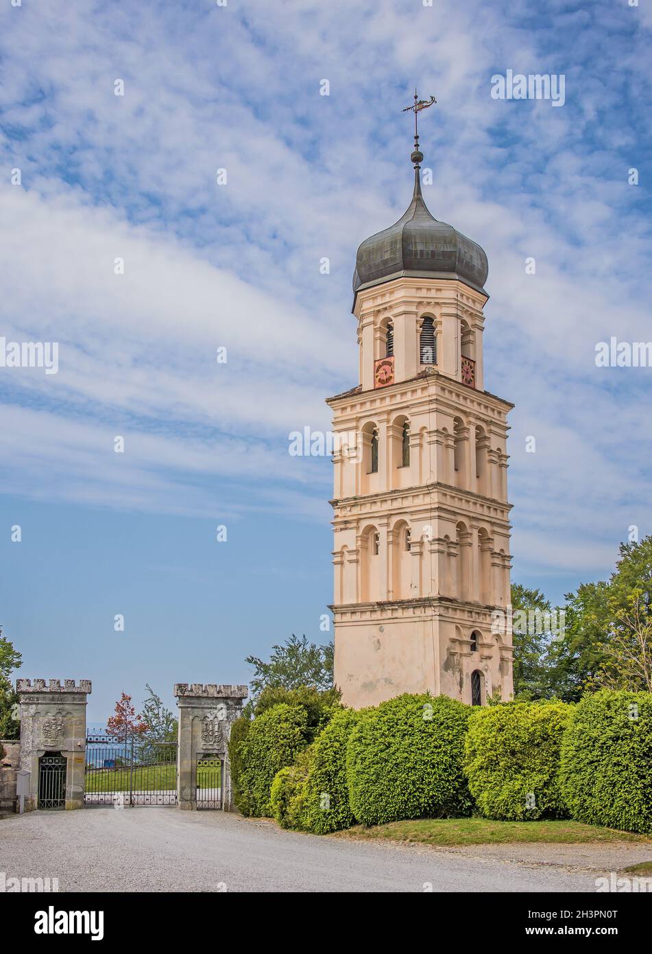Bell tower at Heiligenberg Castle, Baden-WÃ¼rttemberg Stock Photo - Alamy