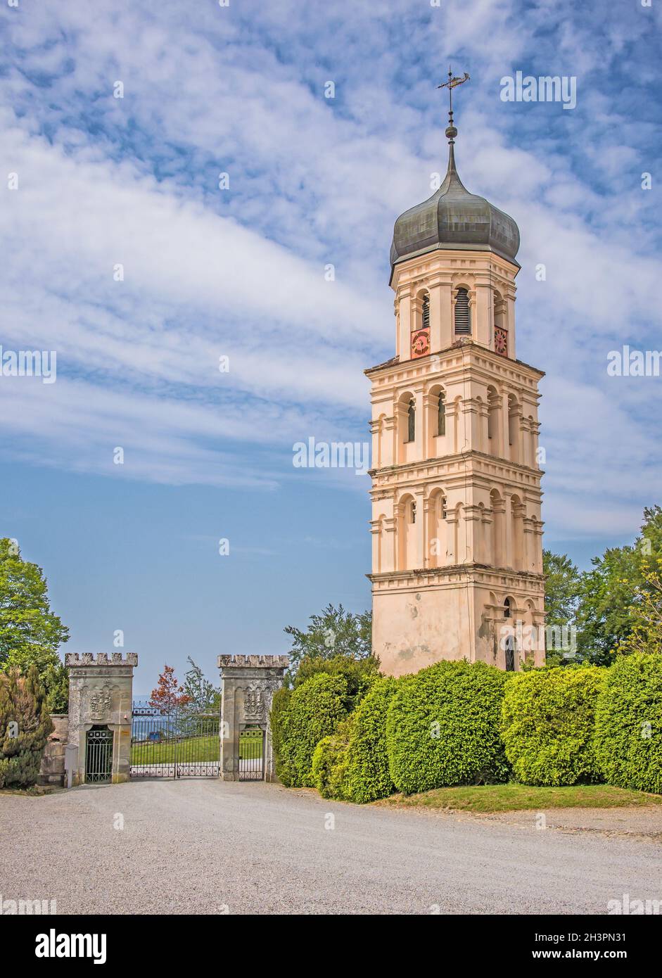 Bell tower at Heiligenberg Castle, Baden-WÃ¼rttemberg Stock Photo - Alamy