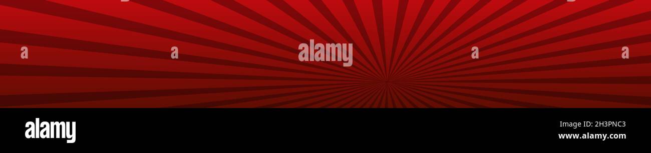 Abstract image, burgundy rays of the sun on a red background - Vector ...
