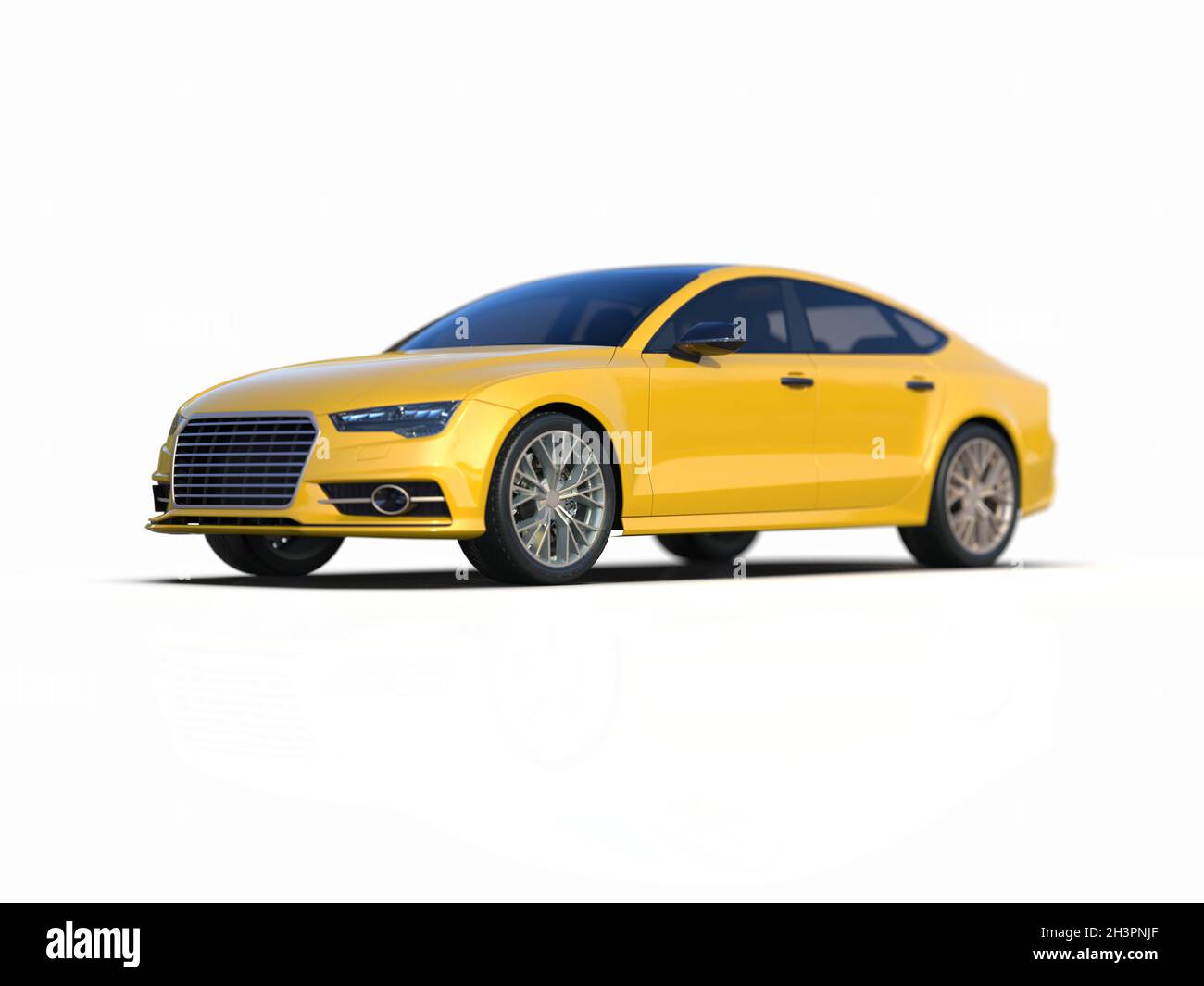 Yellow Audi S7