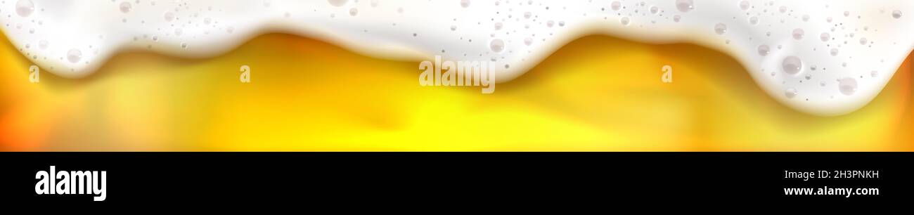 Realistic beer background, foamy drink, dripping drops - Vector Stock ...