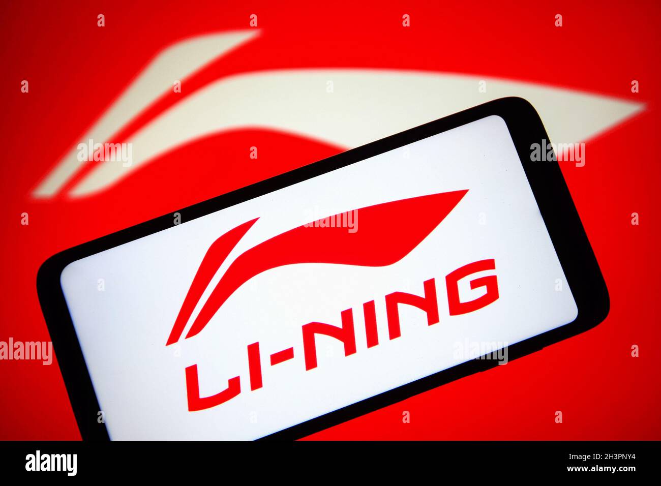 Ukraine. 29th Oct, 2021. In this photo illustration, Li-Ning Company ...