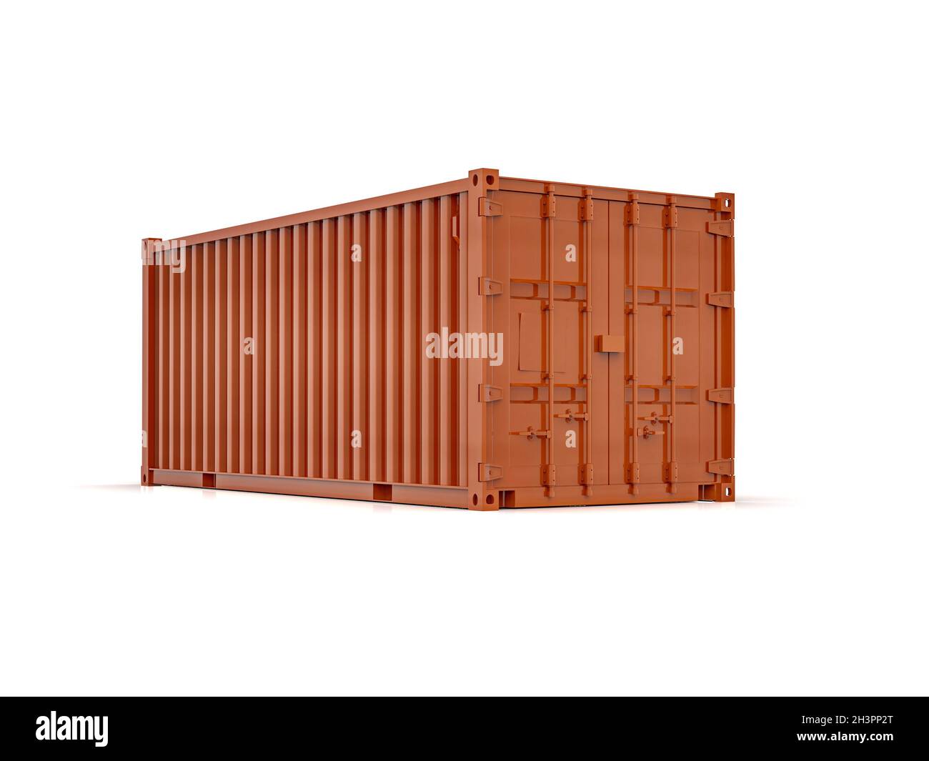White shipping container hi-res stock photography and images - Alamy