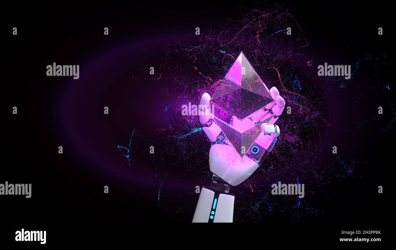 Robot Hand Ethereum Stock Photo - Alamy