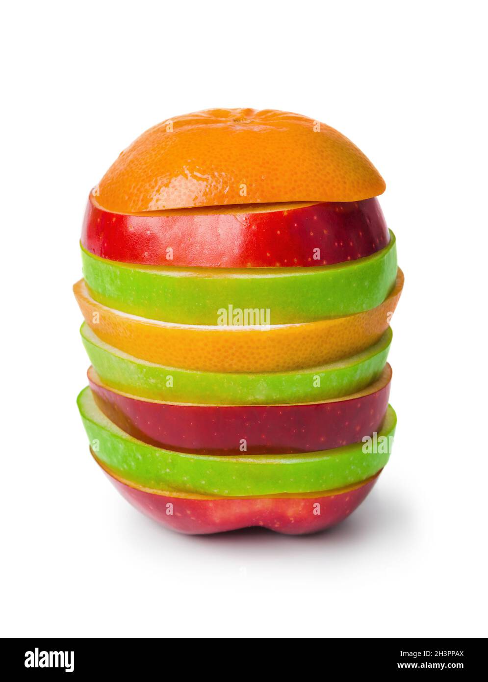 Stack of sliced fruits Stock Photo - Alamy