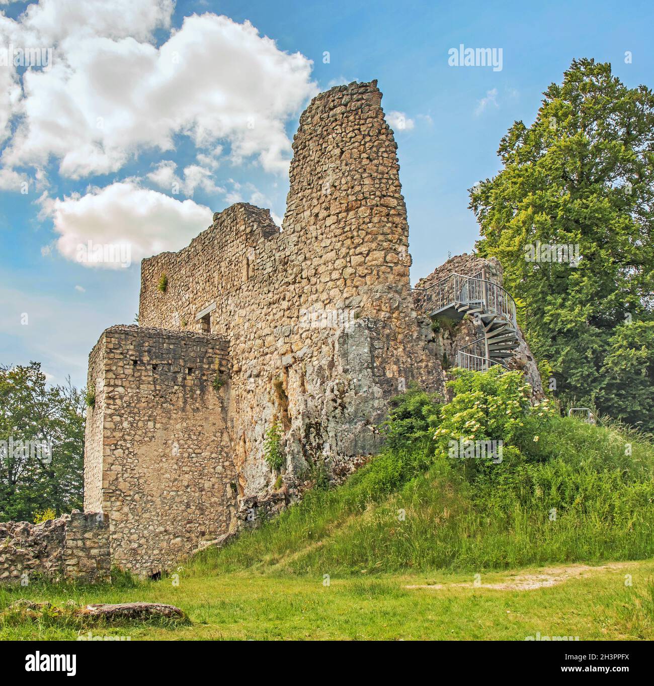Falkenstein Castle Ruins, Upper Danube Valley near Beuron Stock Photo ...