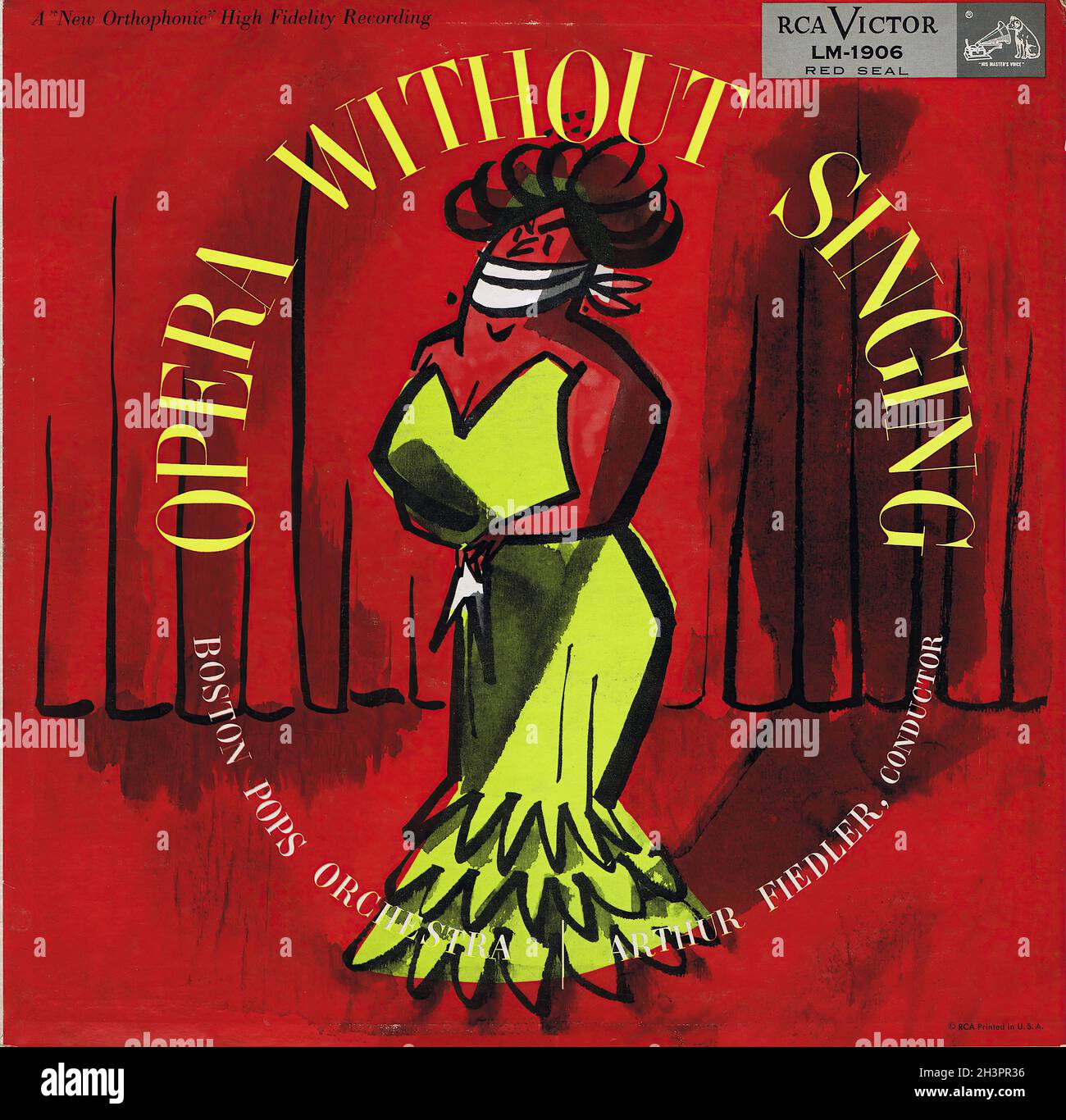 Opera without Singing - Fiedler - RCA mono - Classical Music Vintage Vinyl Record Stock Photo ...