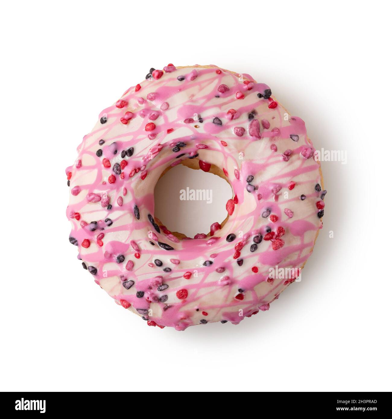 Donuts on white background Stock Photo - Alamy