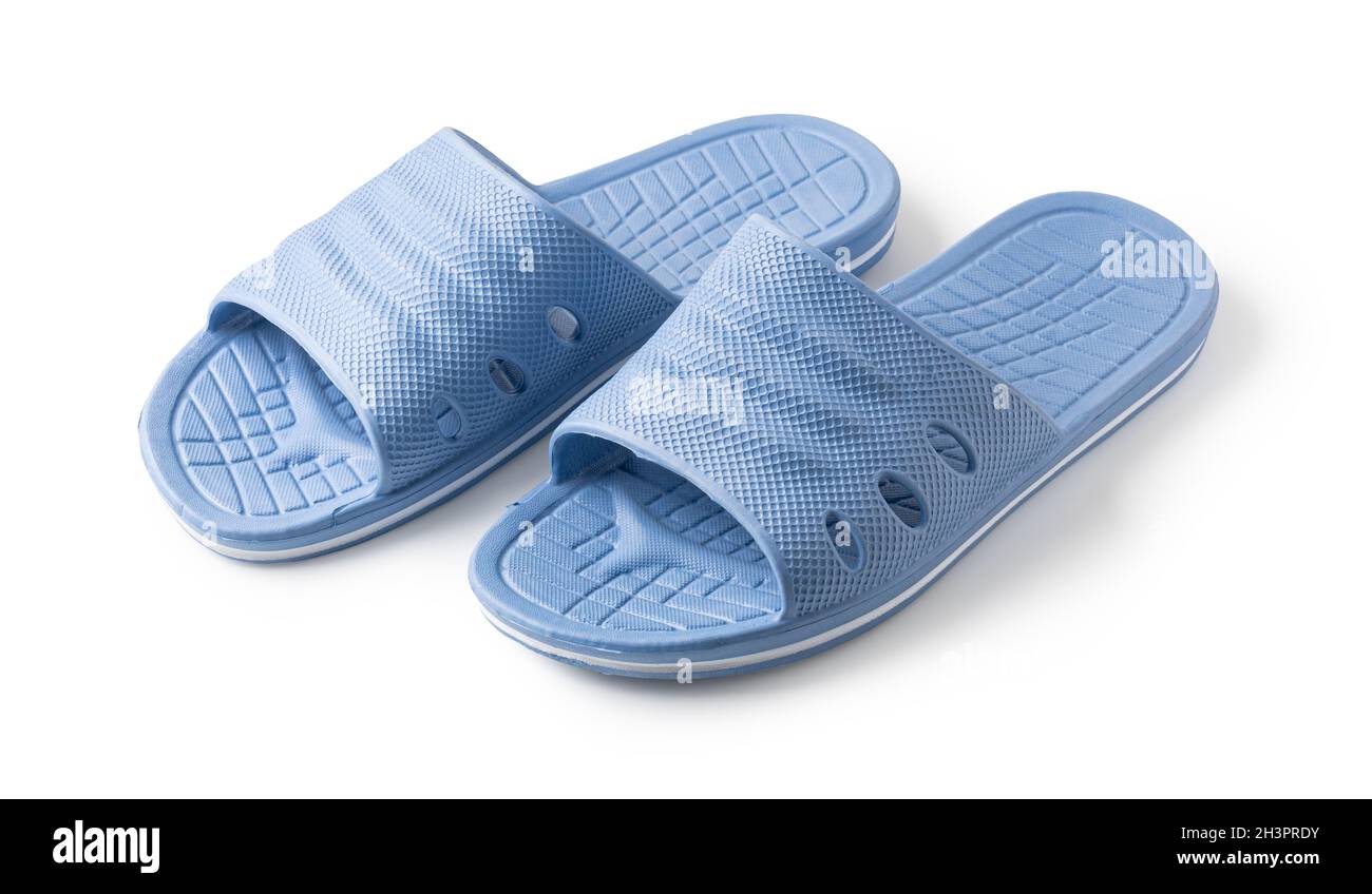 Beach rubber slippers isolated Cut Out Stock Images & Pictures - Alamy