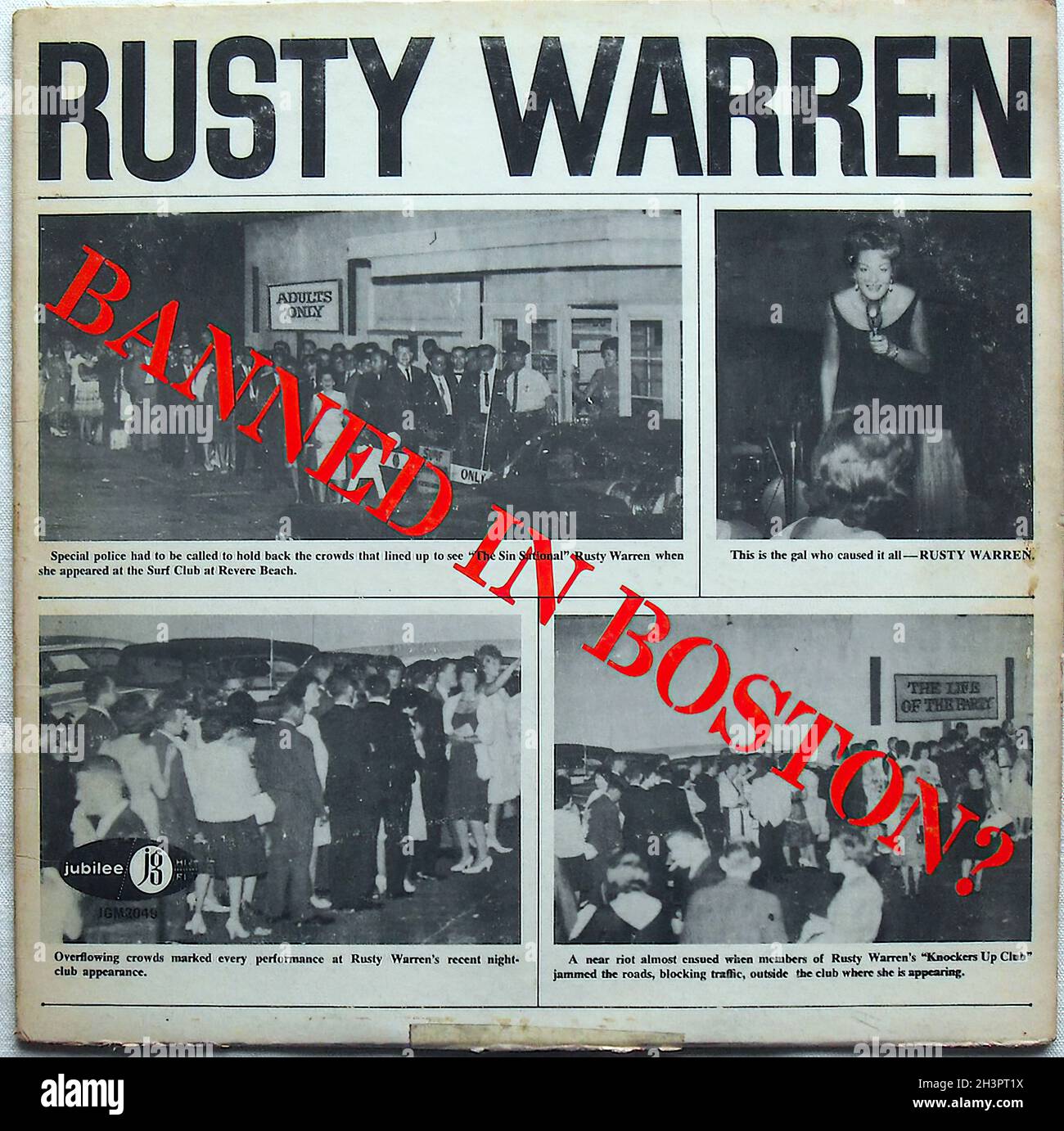 1963 Rusty Warren Banned in Boston 1960s Original Vintage Vinyl Record ...