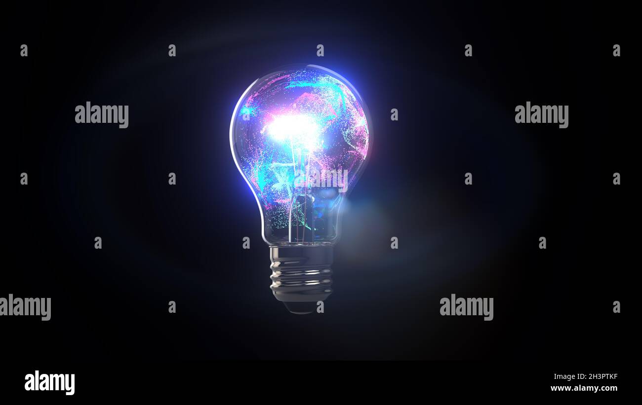 Glowing electrical light bulb hi-res stock photography and images - Alamy