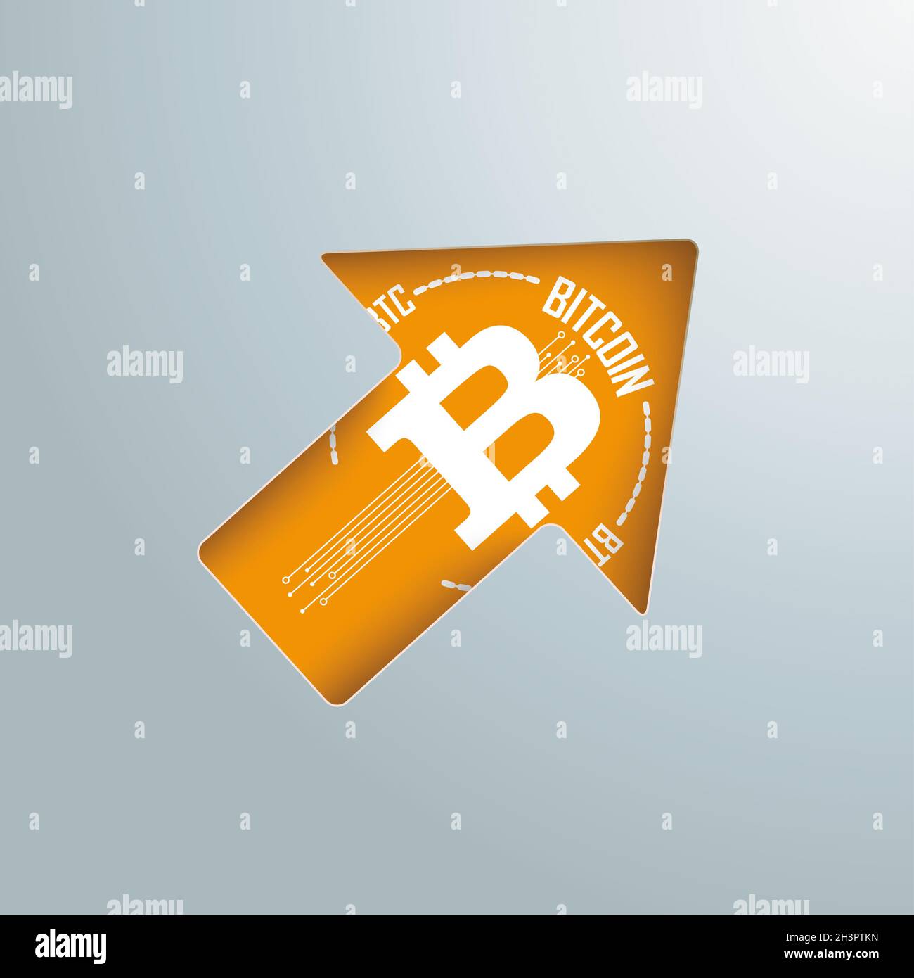 Bitcoin Growth Arrow Price Stock Photo - Alamy