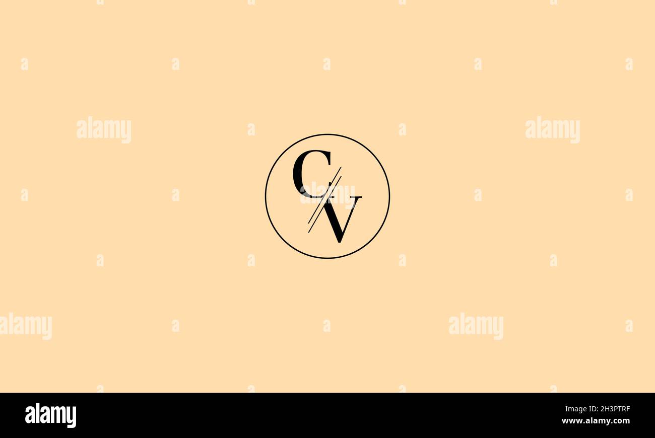 Cv logo design hi-res stock photography and images - Alamy