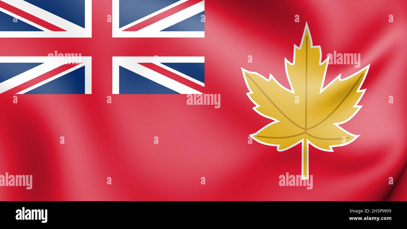 3D Proposal Canadian flag (1946). 3D Illustration Stock Photo - Alamy