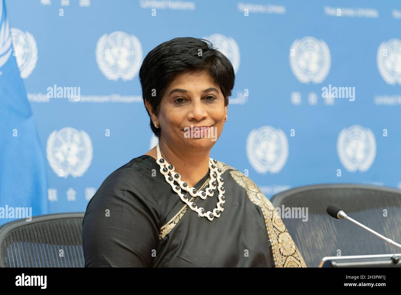 New York, USA. 29th Oct, 2021. President of the Human Rights Council ...