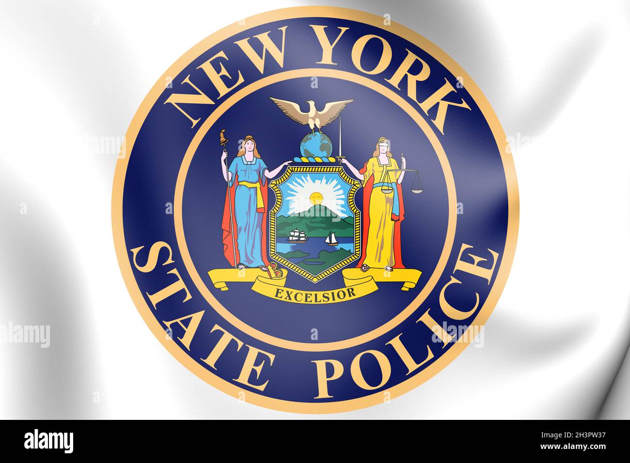 3D Seal of New York State Police, USA. 3D Illustration Stock Photo - Alamy