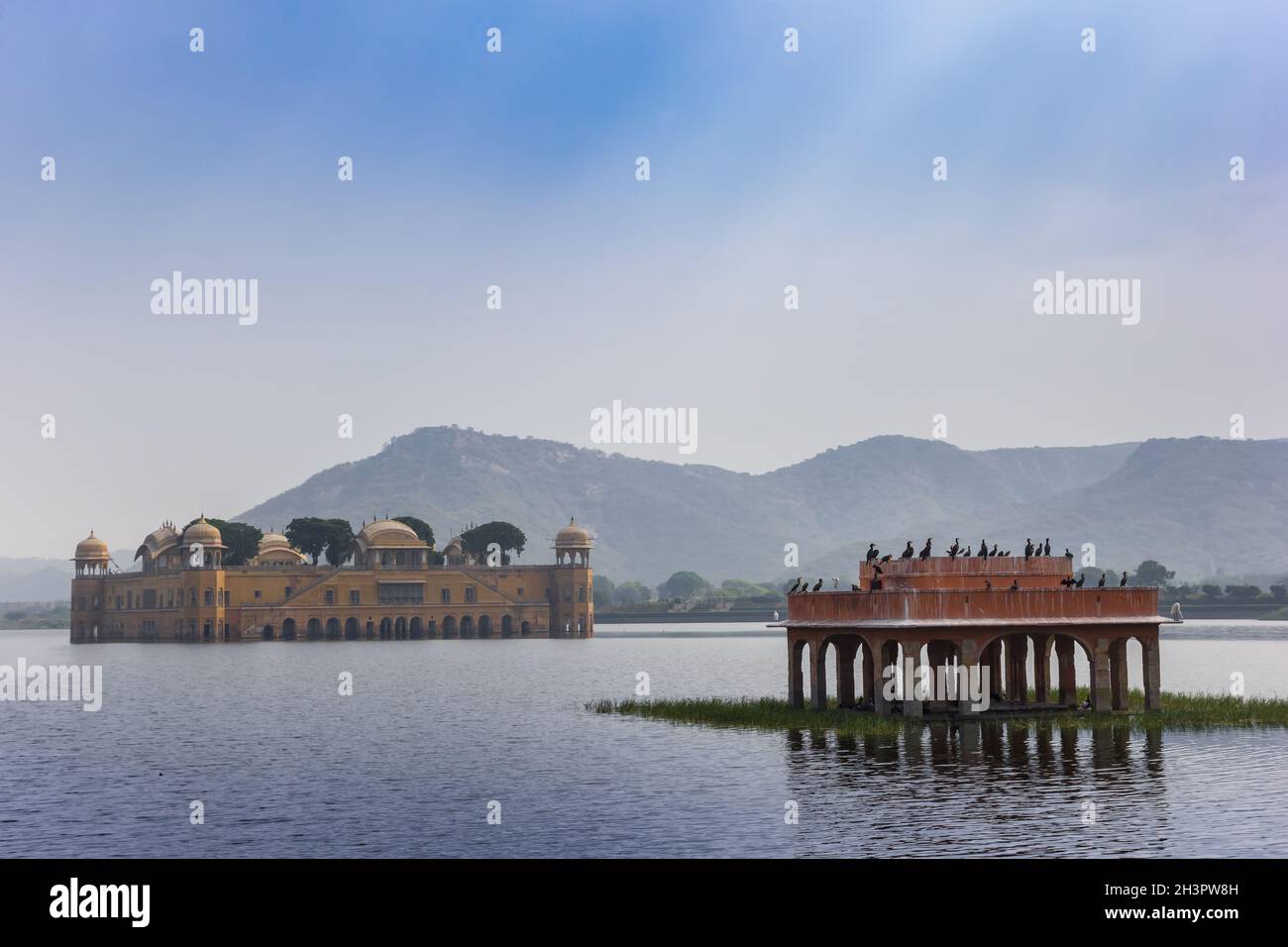 Jal Mahal water palace in the lake near Jaipur, India Stock Photo - Alamy
