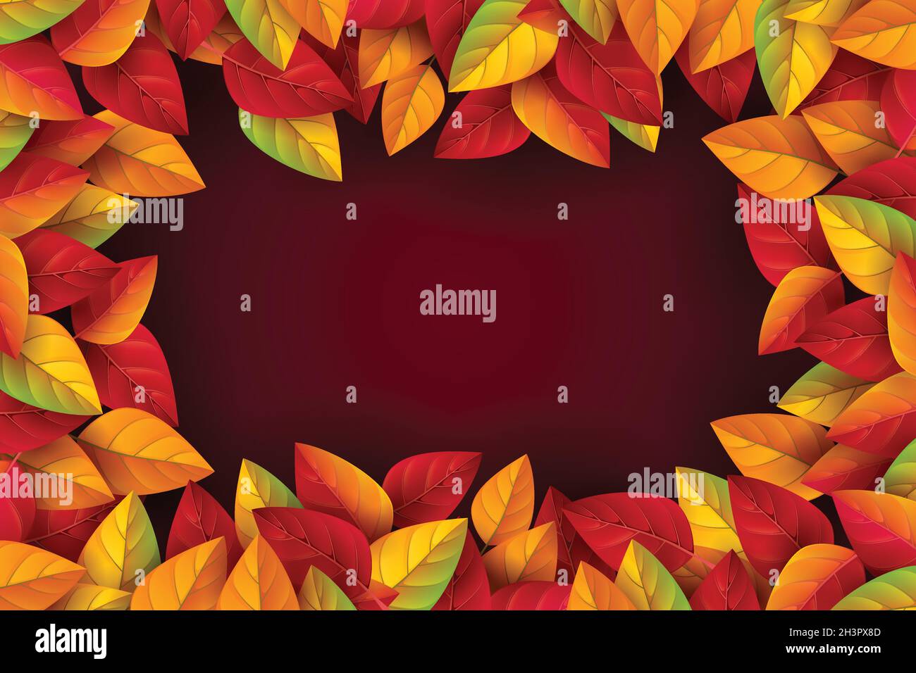 realistic autumn background vector design illustration Stock Vector ...