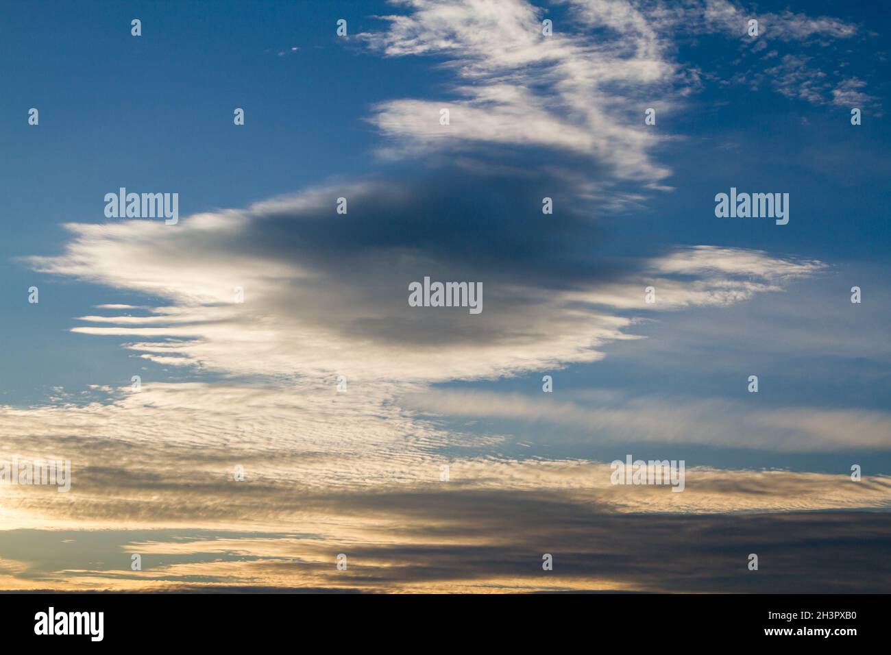 Texture evening sky Stock Photo - Alamy