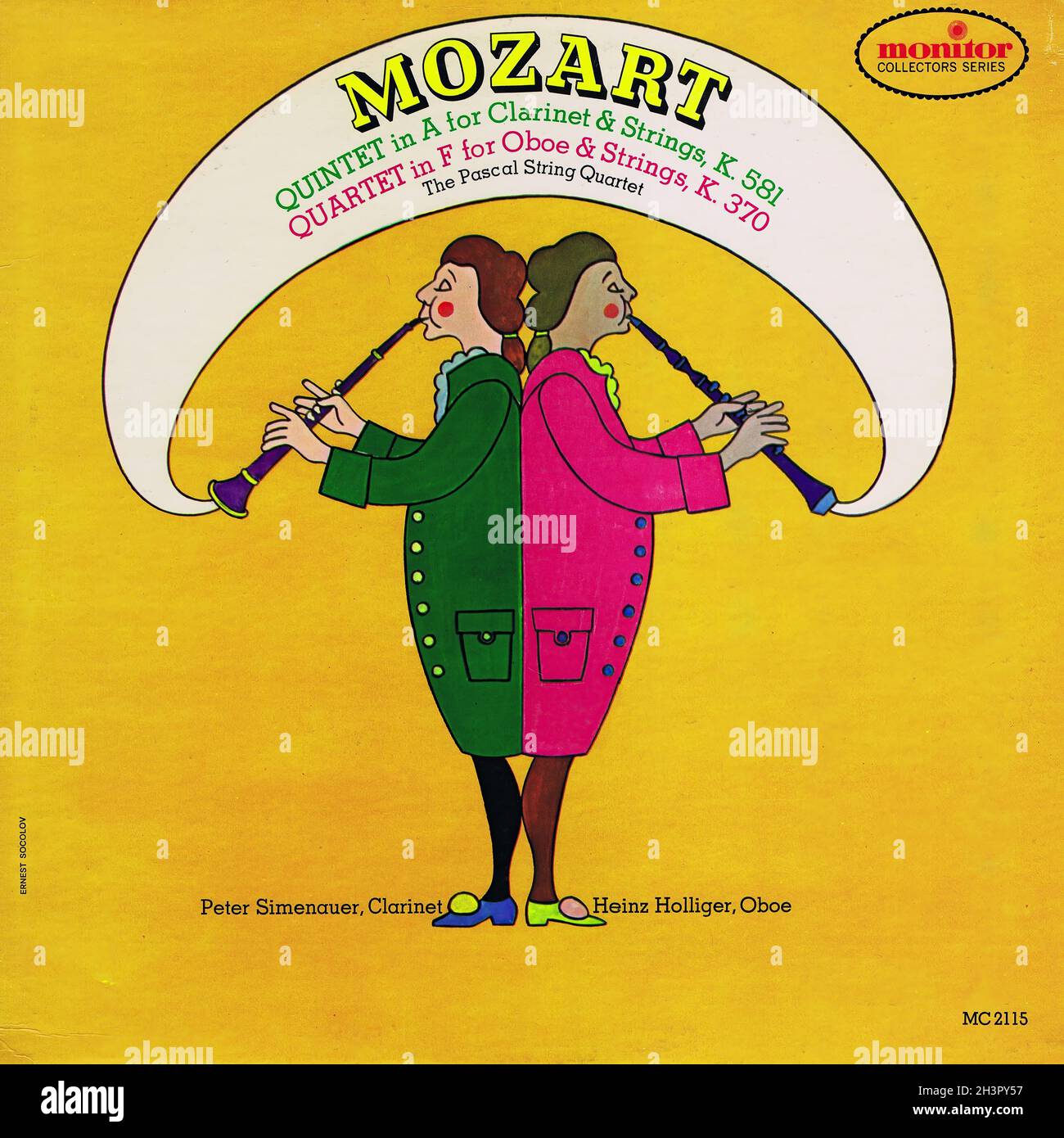 Mozart Clarinet Oboe Quintets - Holliger Monitor - Classical Music Vintage Vinyl Record Stock ...